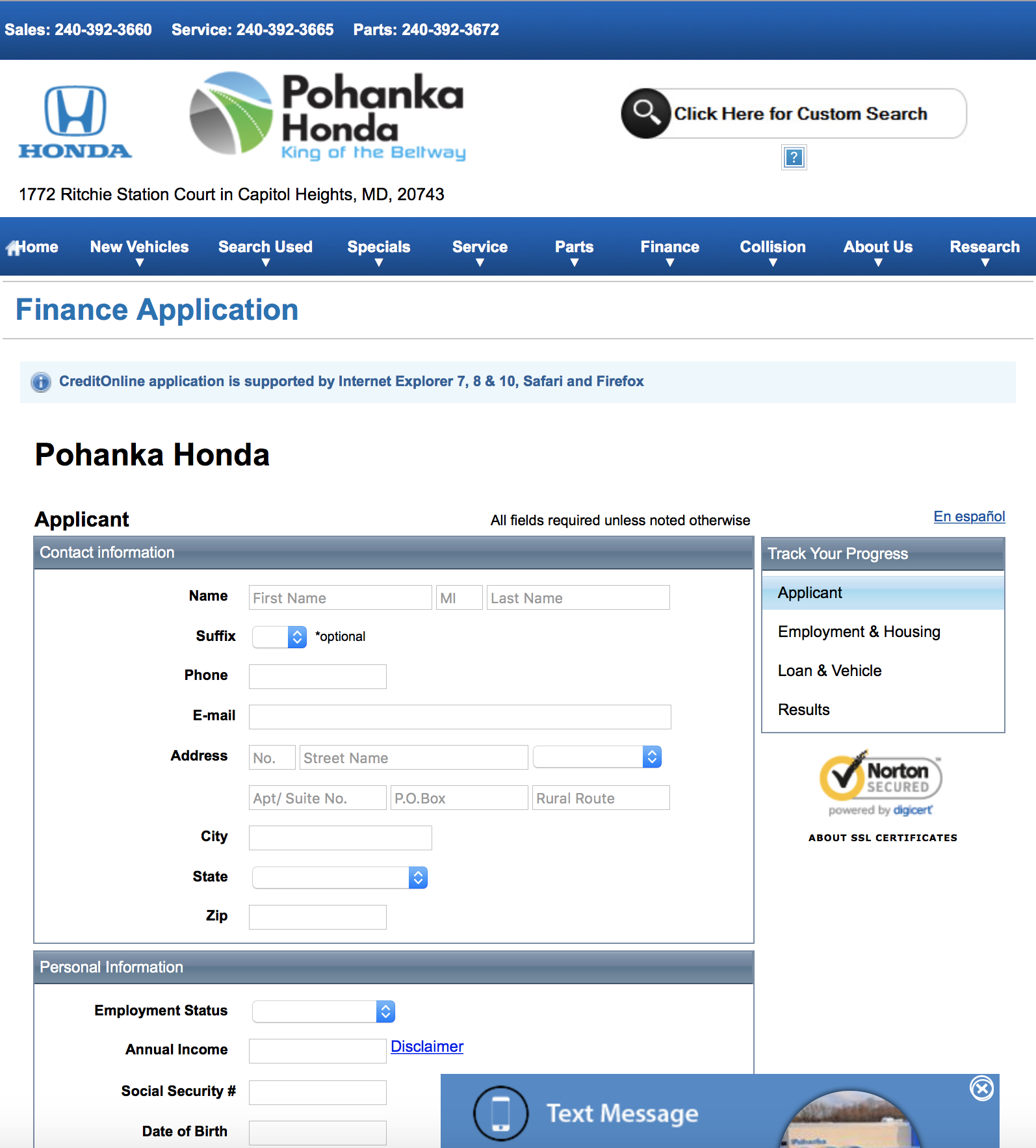 Dealertrack Credit Application Form Updates - Home
